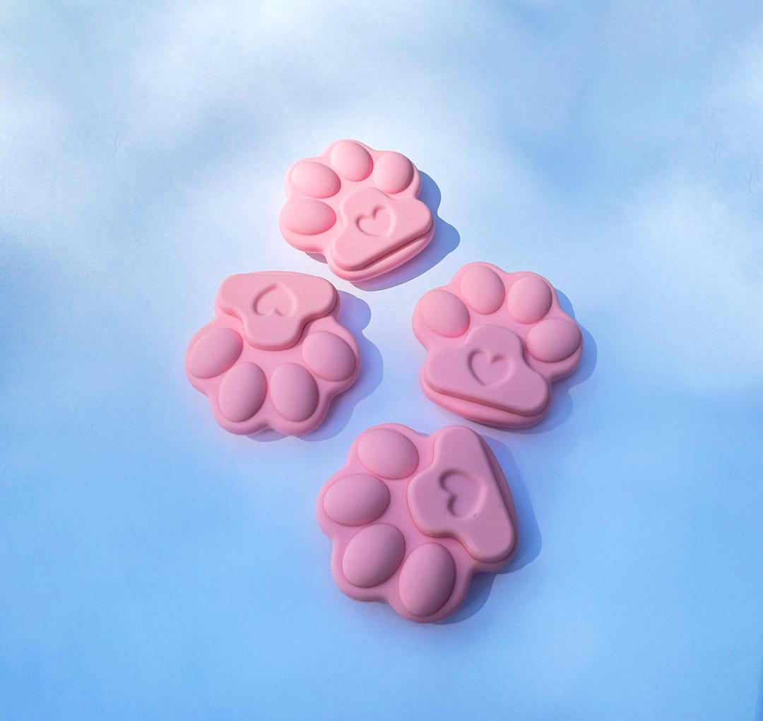 Pink Paw Phone Grip, Dog Paw Phone Holder, Animal Paw Print Phone Stand ...