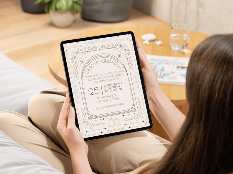 Fairytale Storybook Wedding Invitation Digital Flipbook Wedding Invite ...