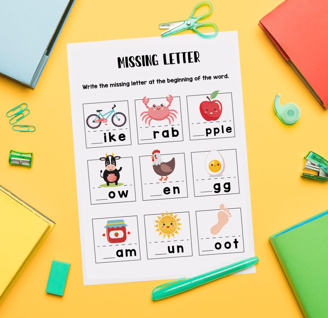 CVC Words Fill-in-blanks: Phonics Flashcards (digital Download) - Etsy ...