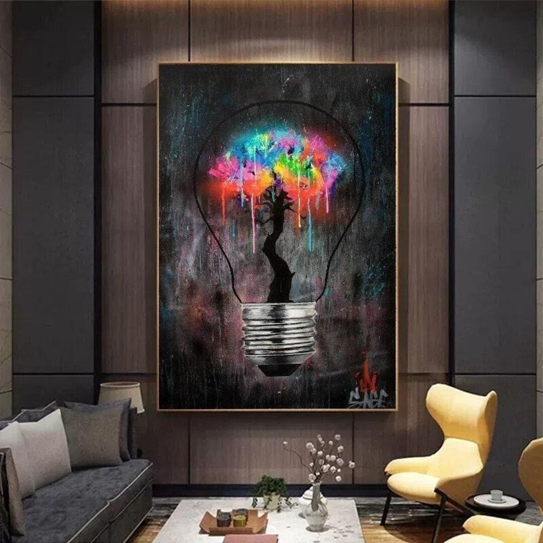 Abstract Graffiti Art Paintings on the Wall Art Posters and Prints ...