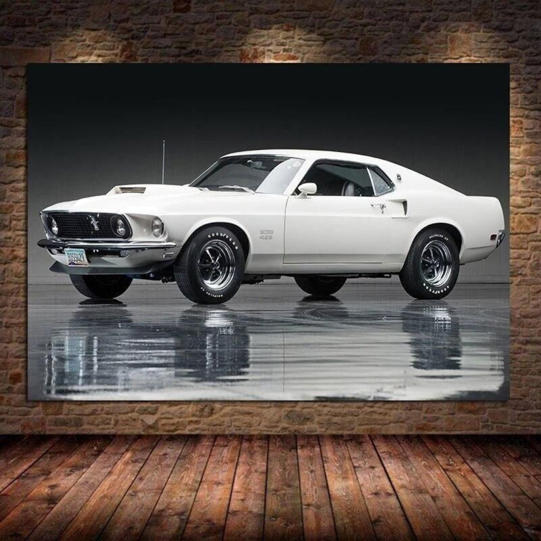 Classic Car 1969 Ford Mustang Boss 429 Wall Art Posters - Etsy