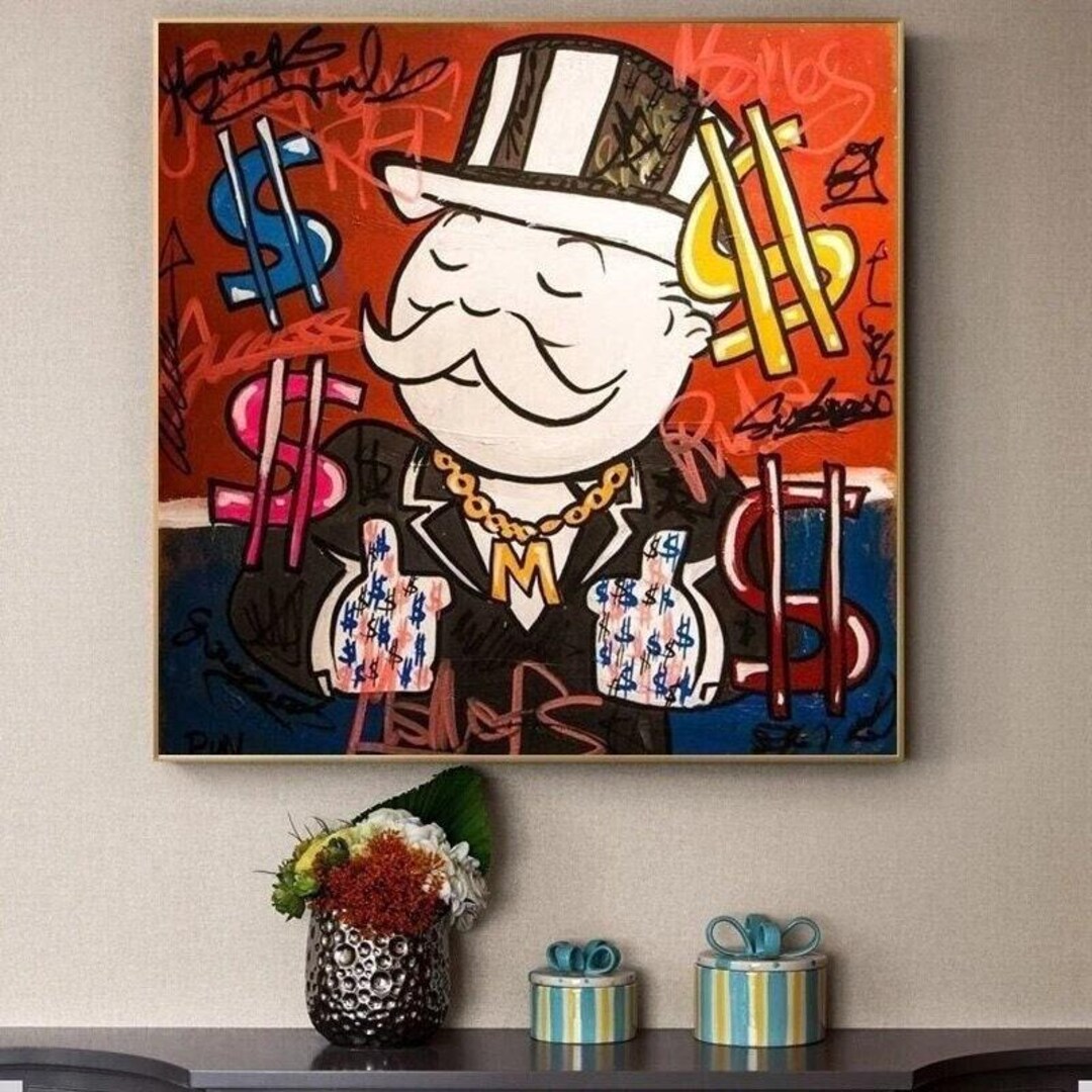 Alec Monopoly Alec Money Graffiti Art Creativity Popular Cartoon - Etsy