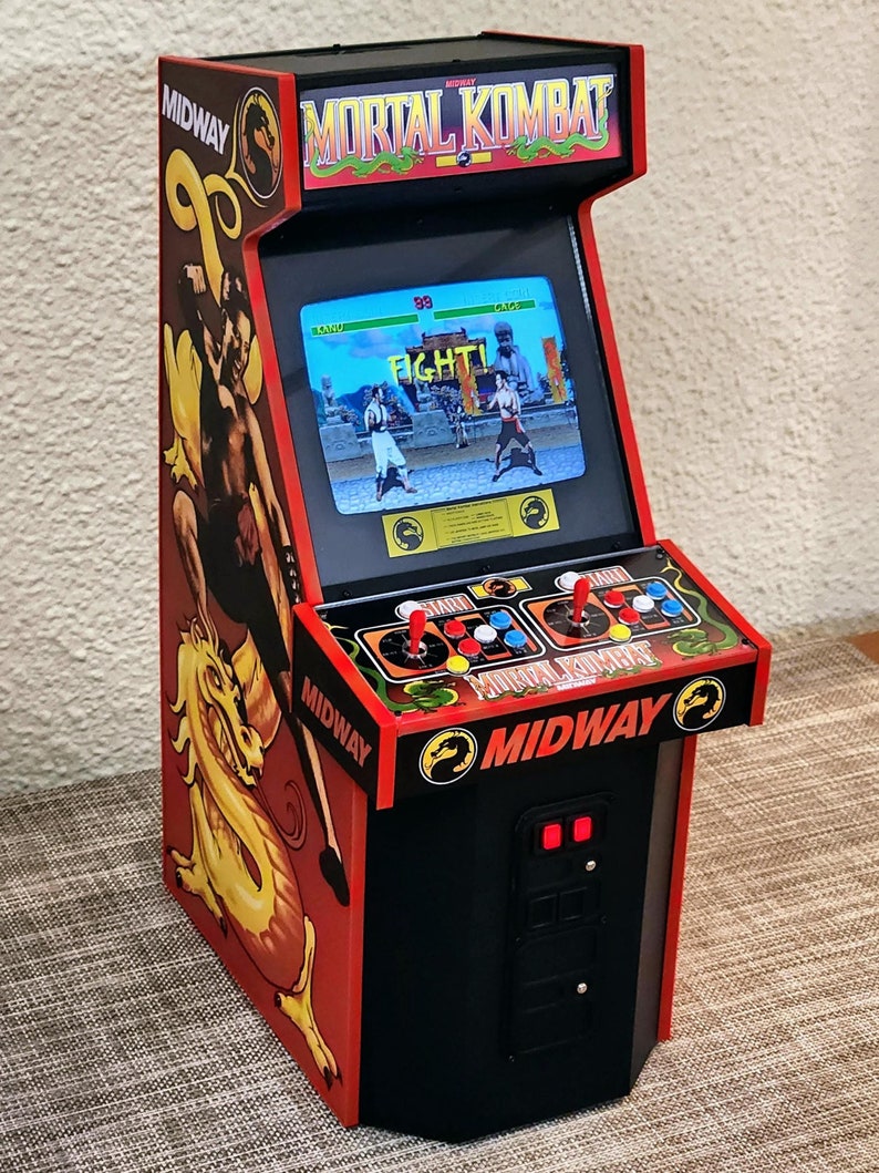 Maqueta Arcade De Mortal Kombat a Escala 1/4. Miniatura Totalmente Funcional (quarter, Numskull ...