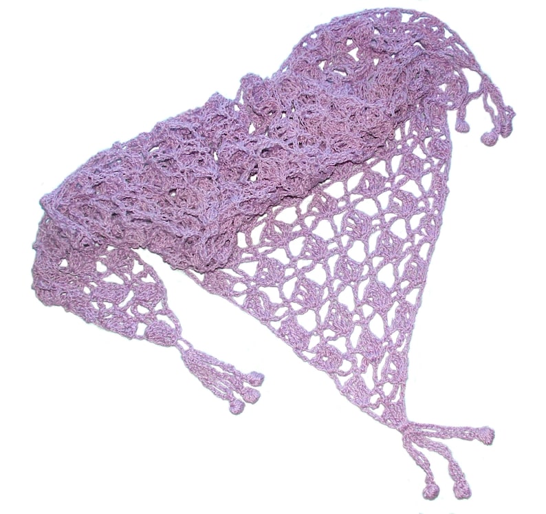 Crochet Lace Triangular Shawl Pattern Scarf Shawl Wrap - Etsy