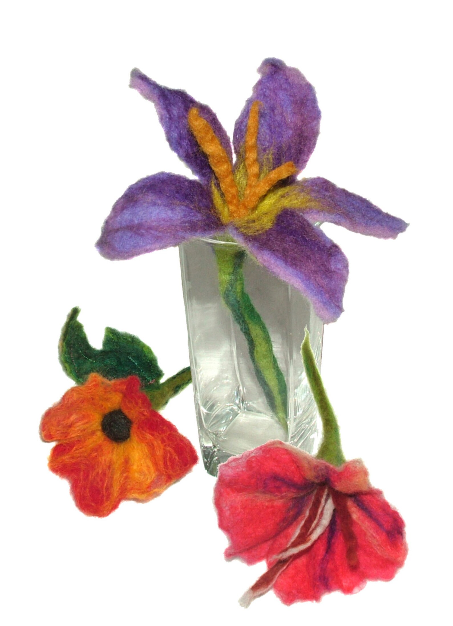 Wet Felt Flowers Pattern Tutorial Digital Ebook Pdf Patterns Instant ...