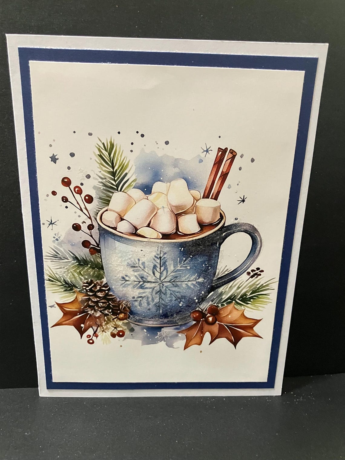 A Cup of Christmas Hot Cocoa Cheer Card - Etsy