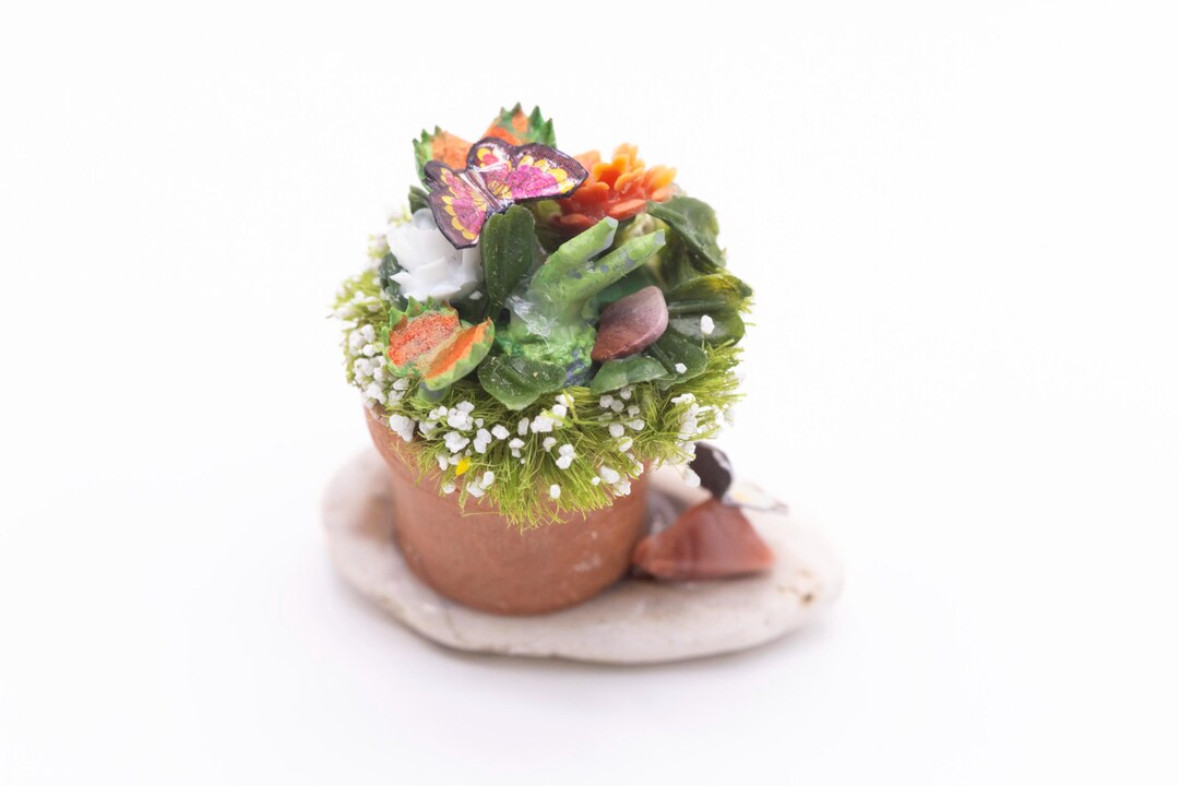 Dollhouse Miniature 1:12 Scale Plant Pitcher Plant Venus Fly Trap ...