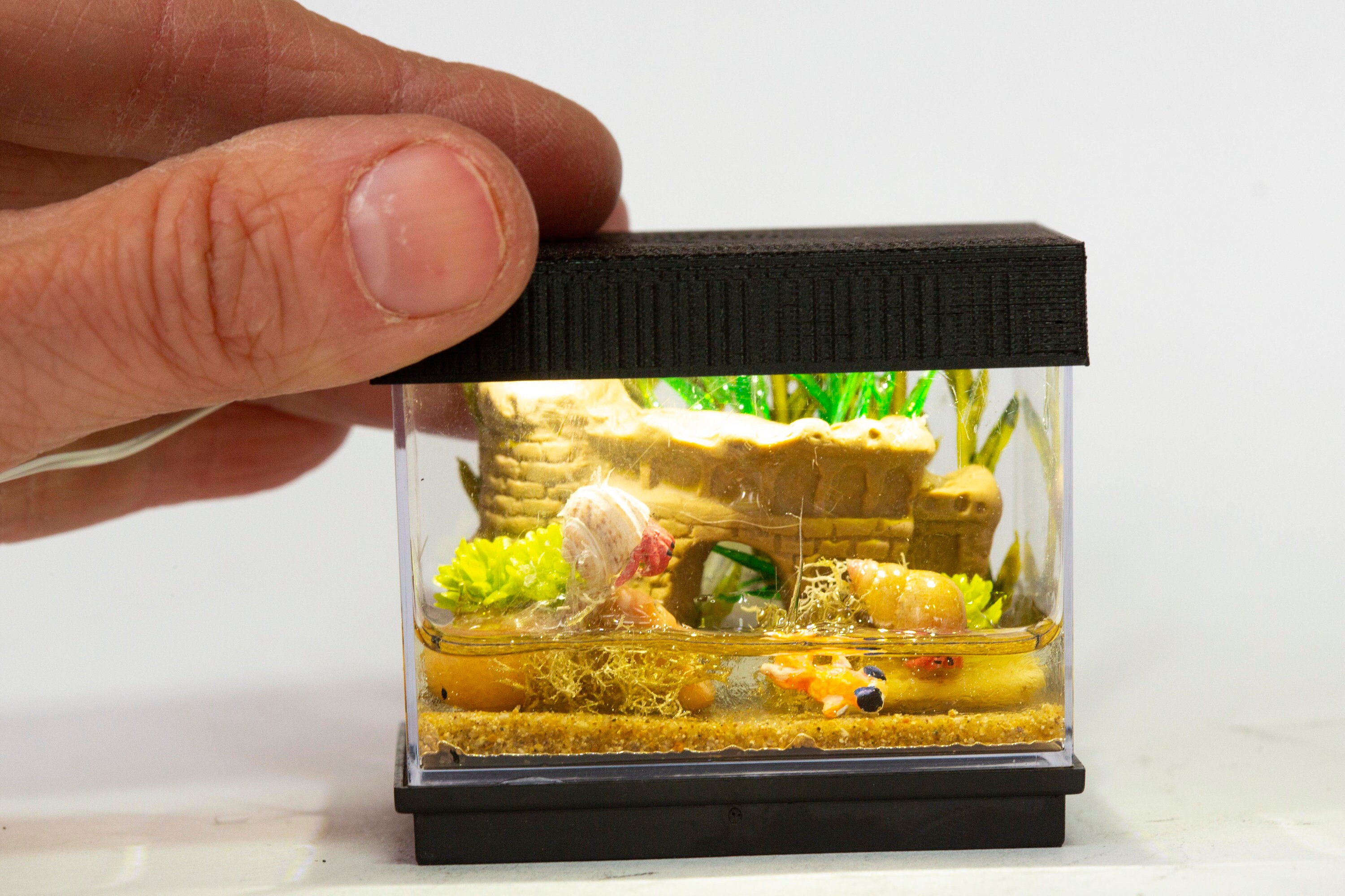 Dollhouse Miniature Reptile Terrarium Hermit Crab Fish Tank | Etsy