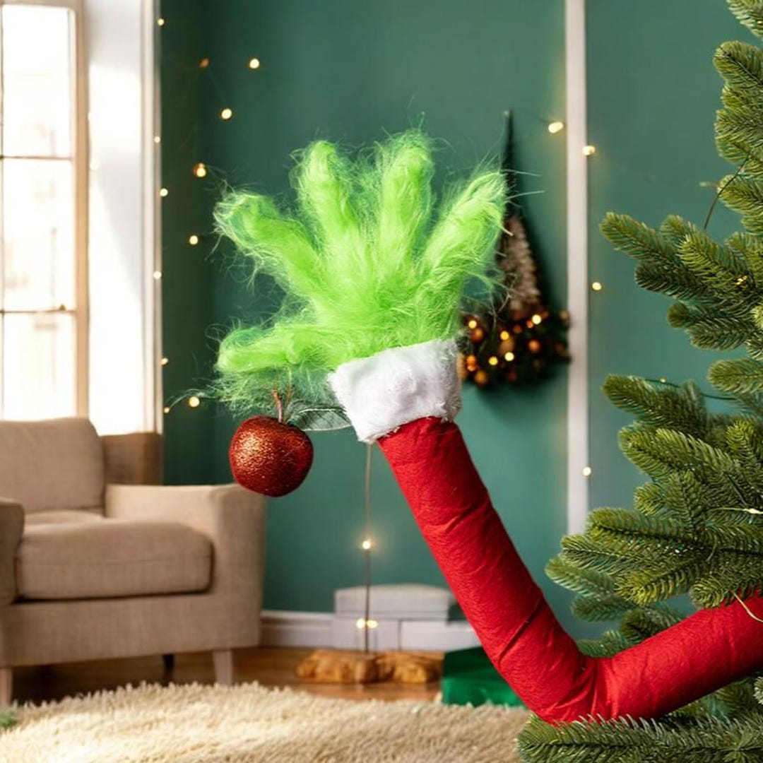 Funny Grinch Arm Christmas Decoration Christmas Tree Decor Holiday ...