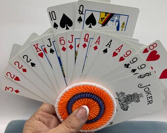 Playing Card Holder Hand Held Holds 20+ Cards Allows Tiered Sorting ...