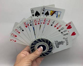 Playing Card Holder Hand Held Holds 20+ Cards Allows Tiered Sorting ...