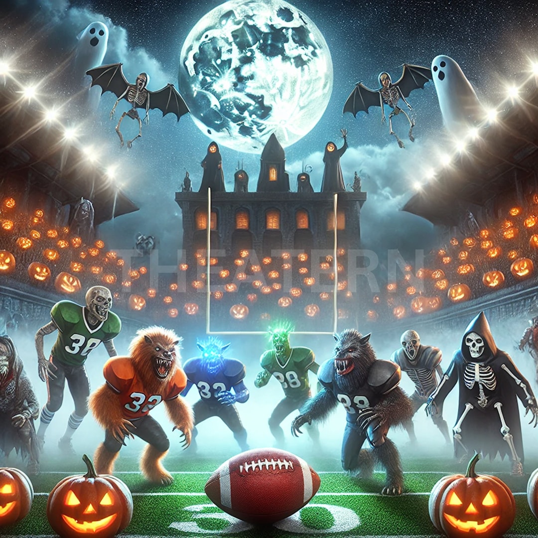 Digital Halloween Horror Download Art Backdrop Png Background Decor NFL ...