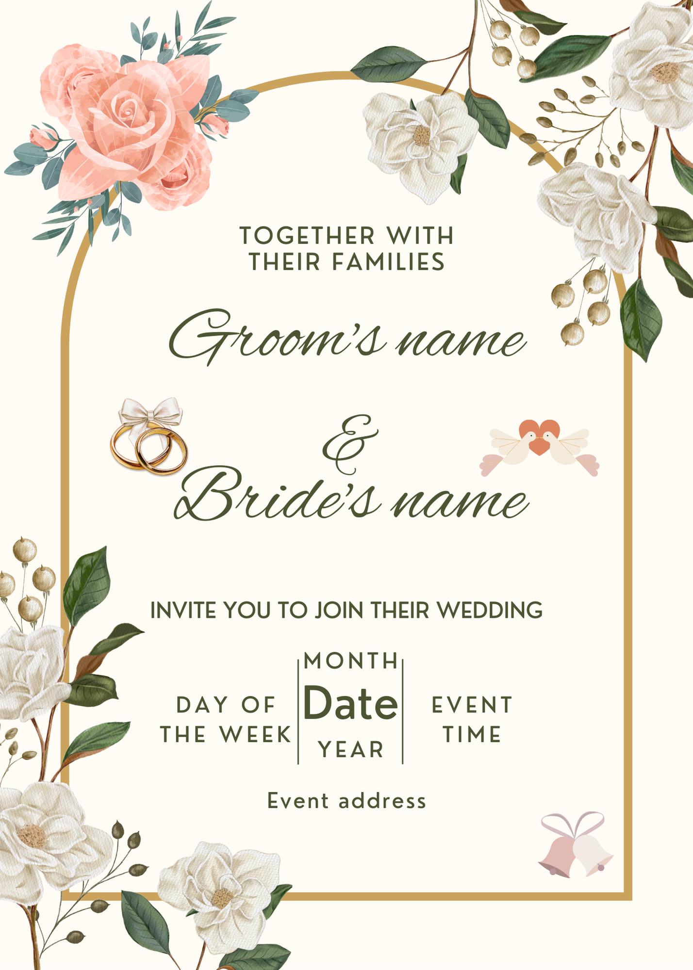 Editable Invitation Canva Template Digital Download Art Backdrop Png ...