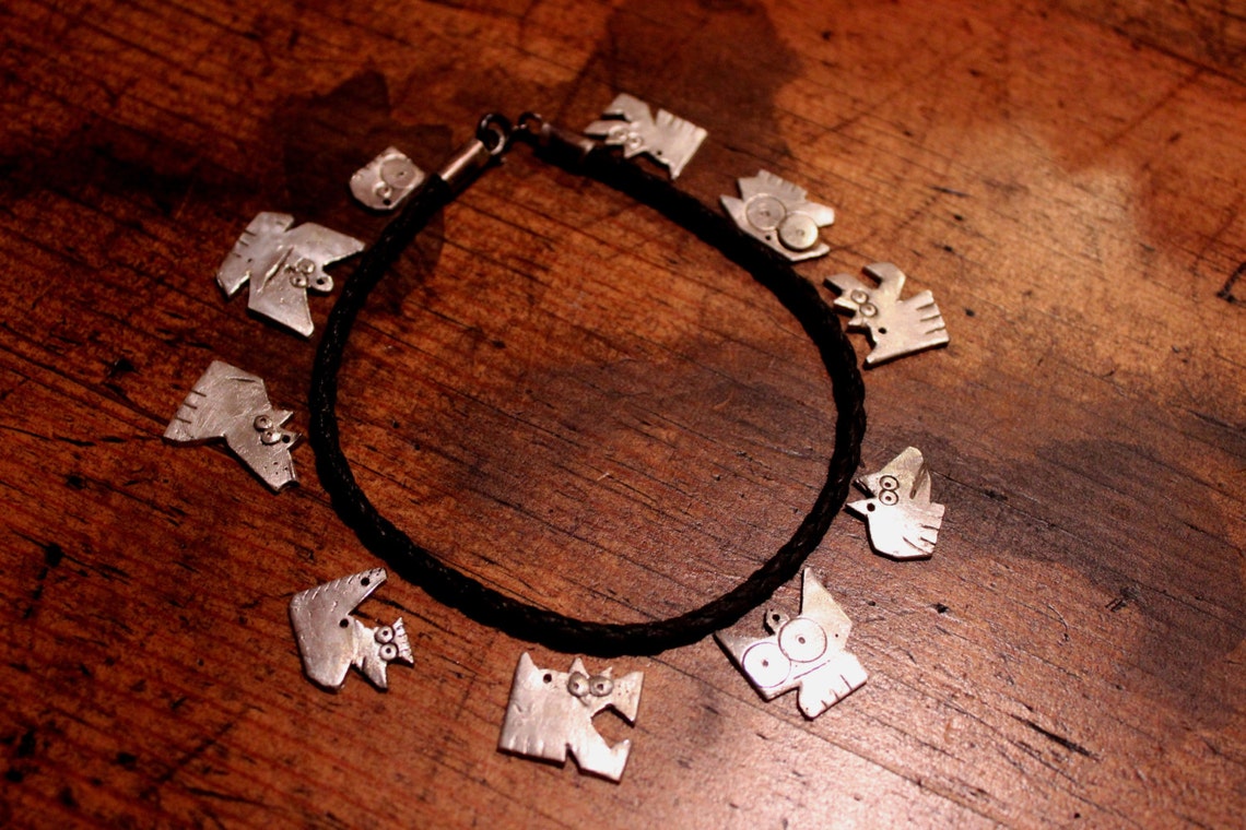 Sterling Silver Dog Charm: Howling Harry - Etsy