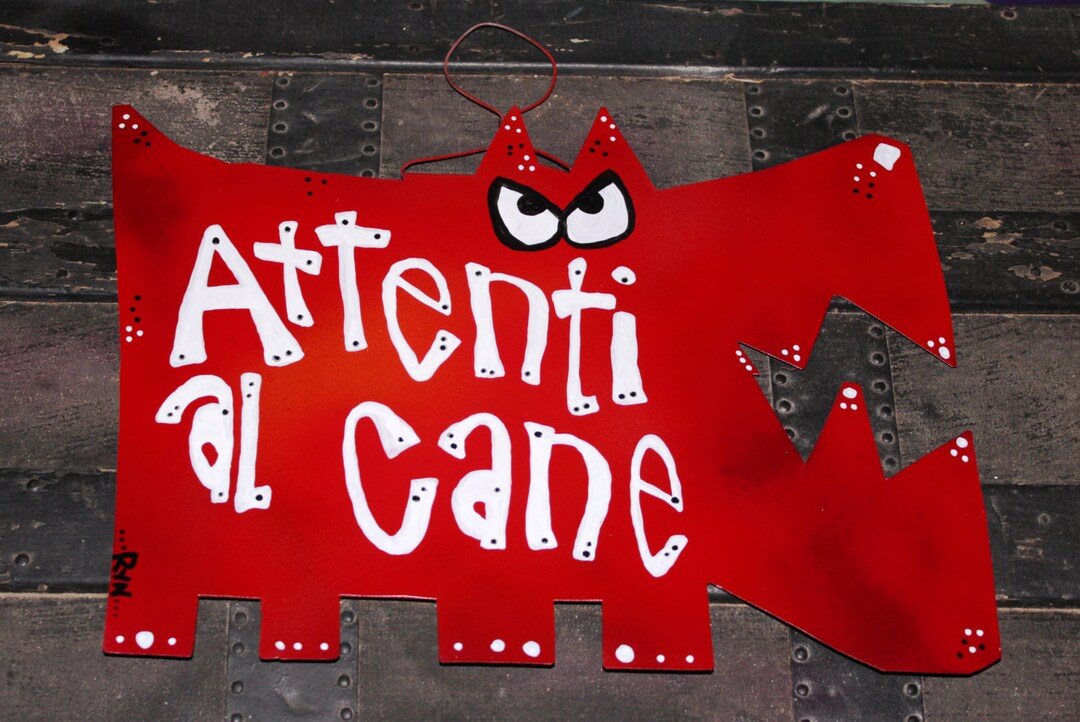 Dog Signs, Animal Signs in Italian, French, Spanish, Swahili or Any ...