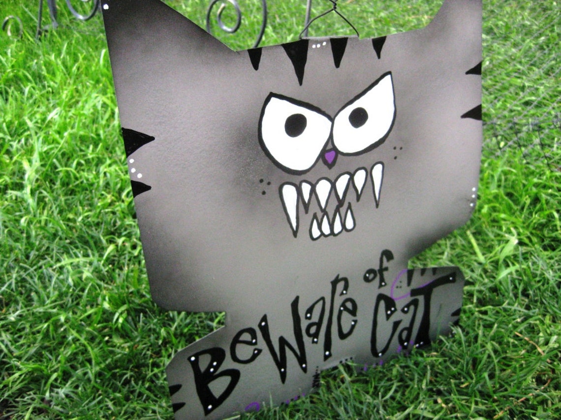 Custom Kitty Cat Sign: Pick Your Color Your Text Your Size | Etsy