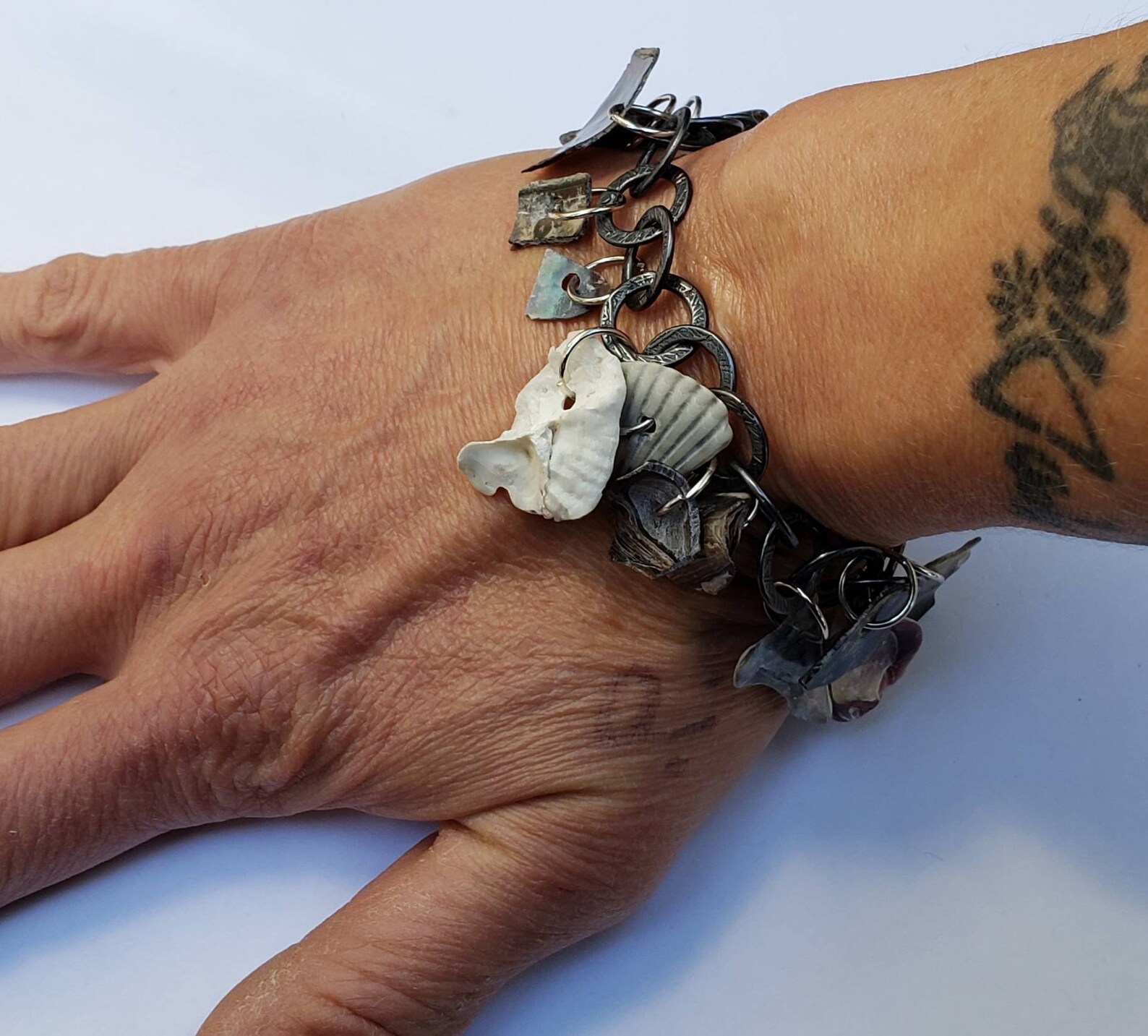 Sanibel Shell Charm Bracelet Lucky Shell Bracelet Reiki - Etsy