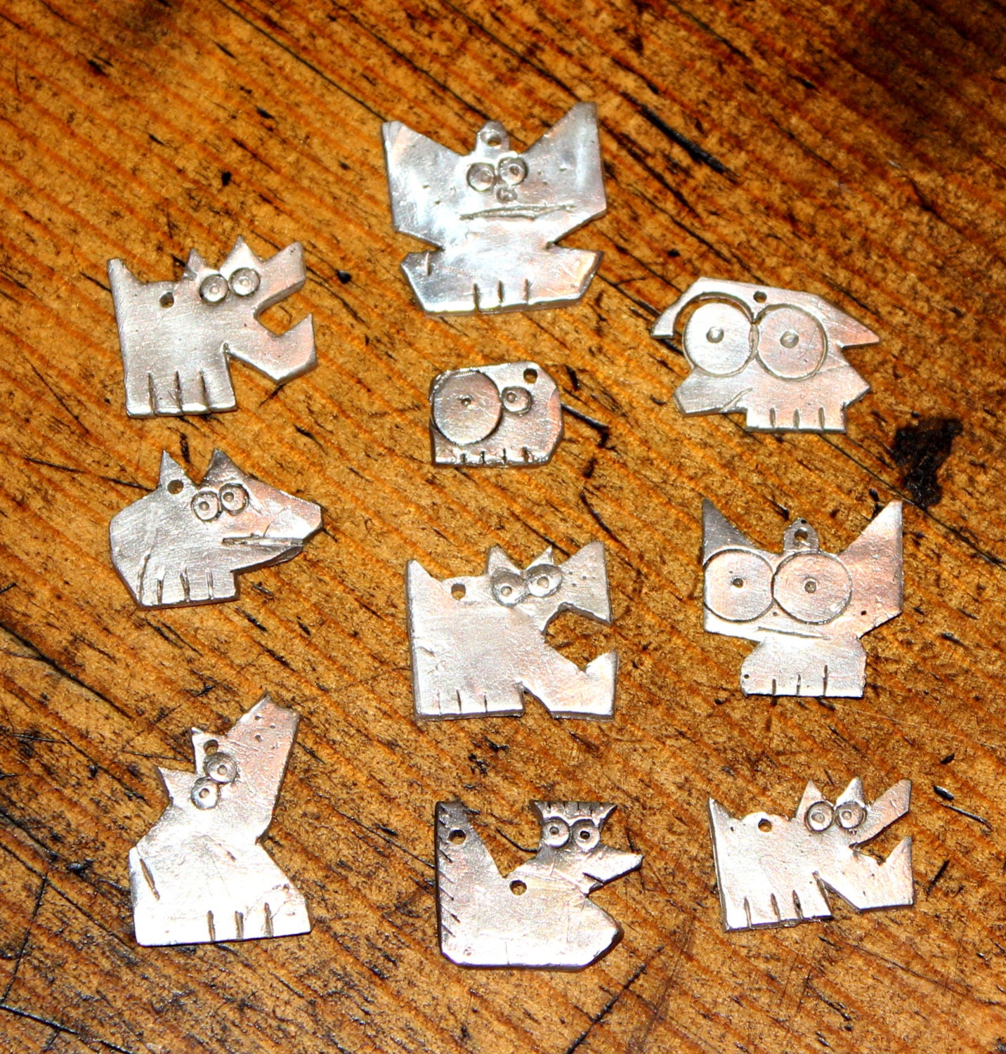 Sterling Silver Dog Charm: Howling Harry | Etsy