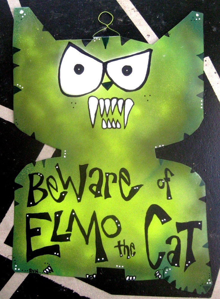 Custom Kitty Cat Sign: Pick Your Color Your Text Your Size | Etsy