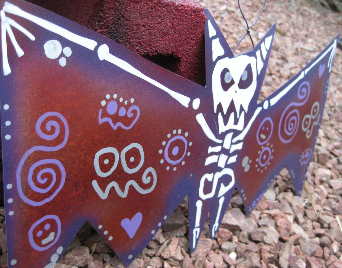 Skeleton Bat Red - Etsy