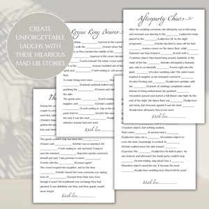 20 Funny Wedding Mad Lib Stories | Wedding Mad Lib Stories for Bridal ...