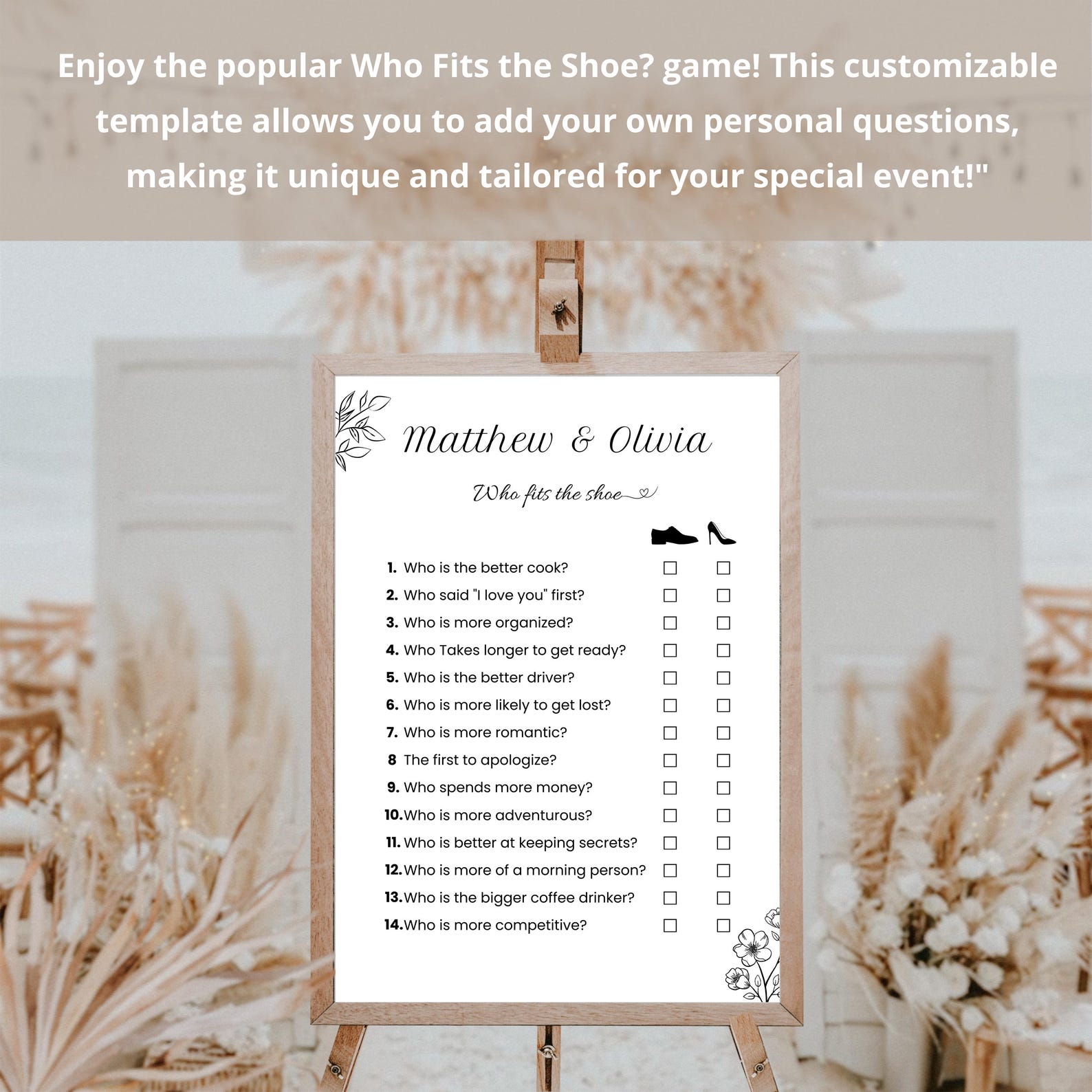 Sip and Solve Customizable Wedding Puzzles | Customizable Wedding ...