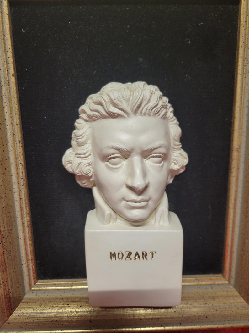 Four Piece Set of Vintage Framed Composer Head Busts - Etsy