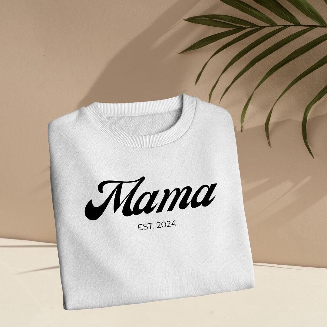 Mama Sweatshirt, Bold and Cursive Font Choose Colors, Fonts ...