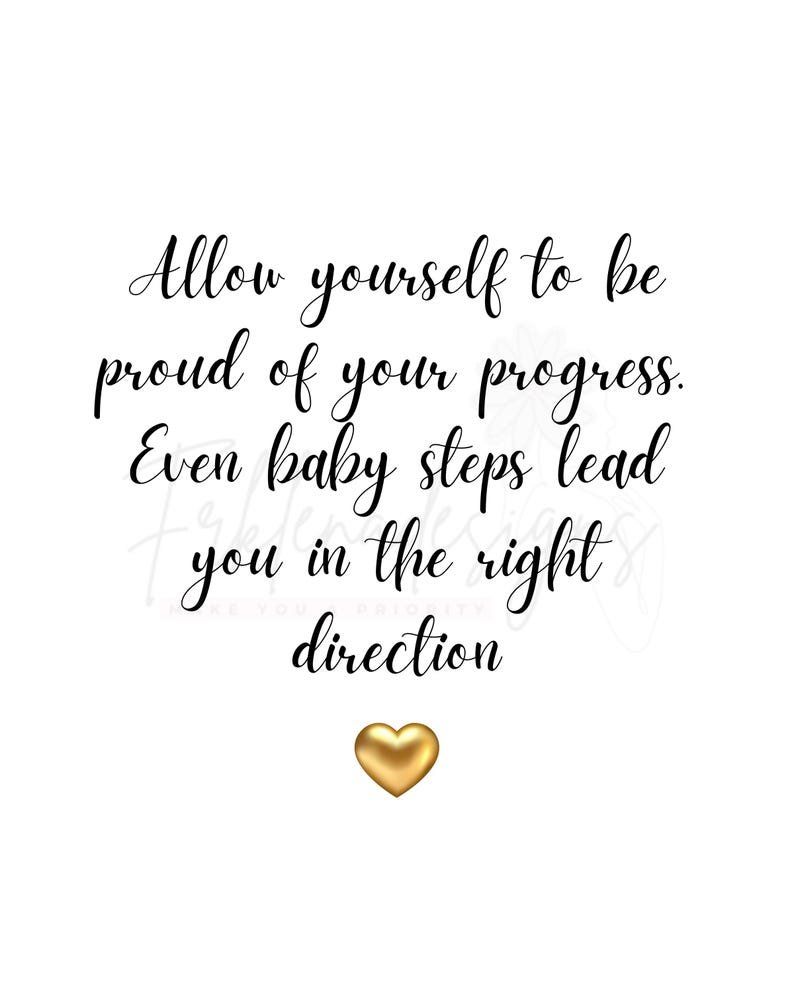Digital Motivational Poster - Be Proud of Your Progress | Inspirational ...