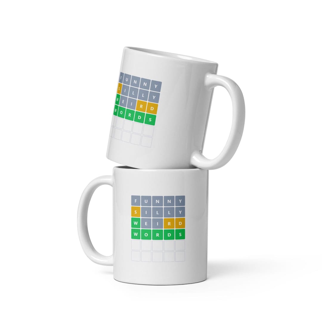 PERSONALIZED Word Scramble Ceramic Mug - Etsy