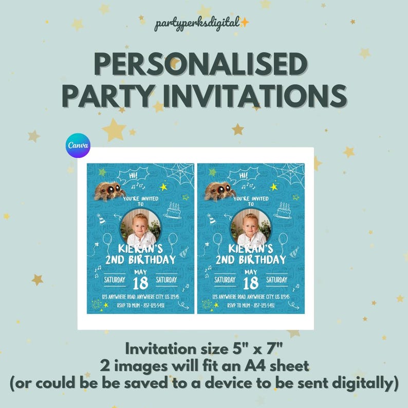 Lucas the Spider 7 Party Bundle DIY Printable Birthday Party Decor Kids ...