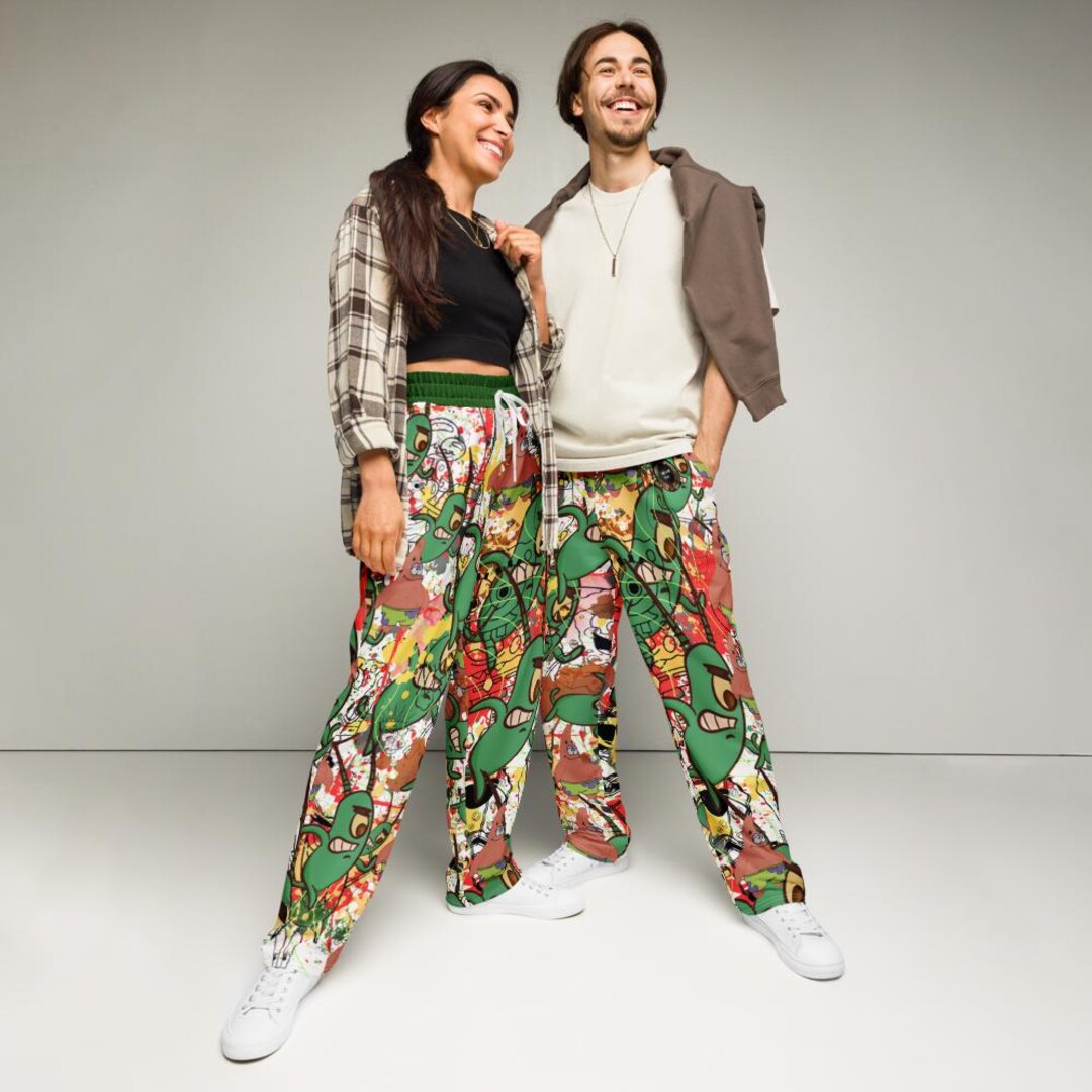 Jogger Wide-leg/spongebob/pants/tracksuit - Etsy UK