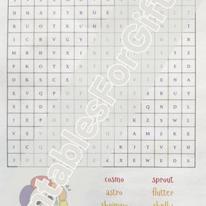 Dandy's World Word Search Party Activity Printable - Etsy