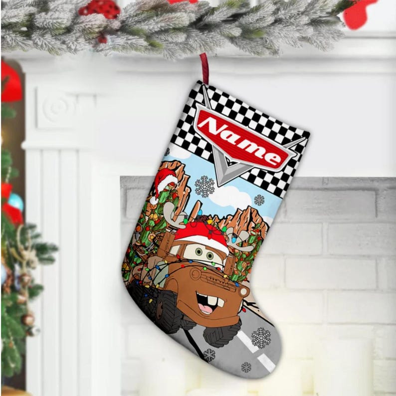 Personalized Disney Cars Christmas Stocking, Pixar Cars Stocking ...