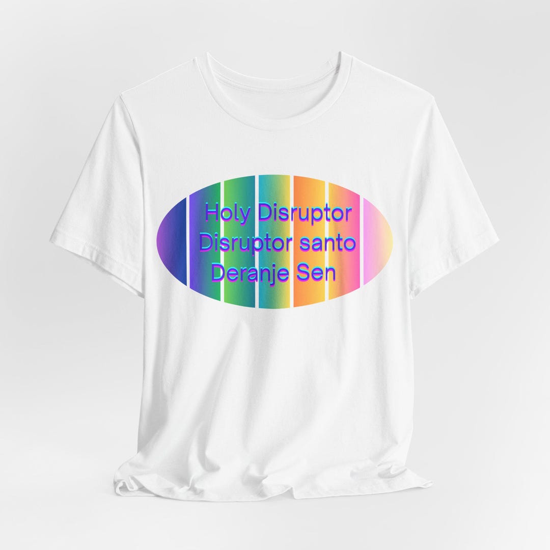 Holy Disruptor Trilingual Faith-inspired Statement Tshirt English ...