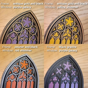 Gothic Cathedral Window Book Nook With Lights - 1 Large - Etsy