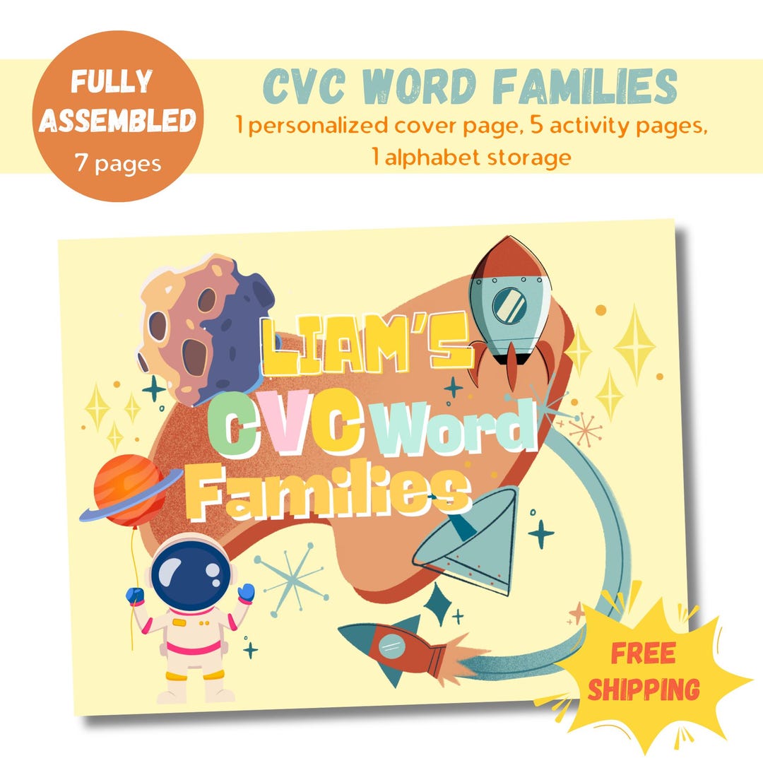 CVC Word Families Sight Word Practice CVC Word Building Beginning ...