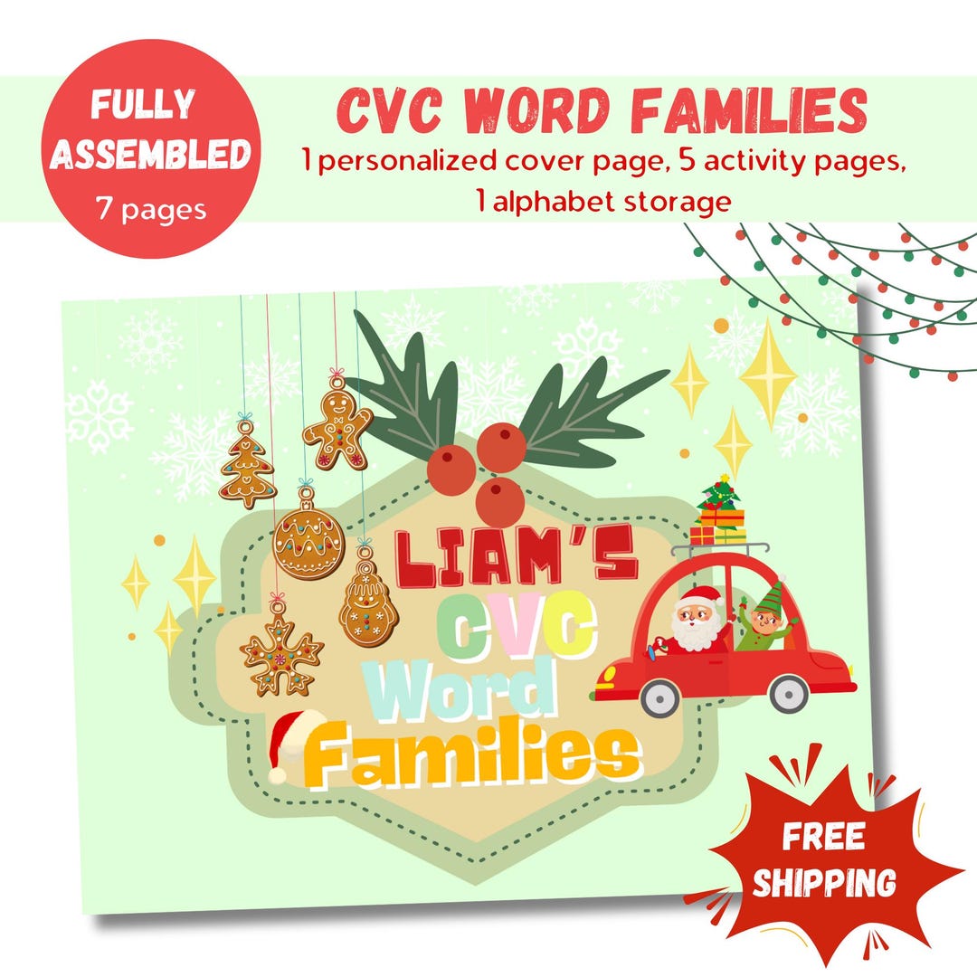 CVC Word Families Sight Word Practice CVC Word Building Beginning ...