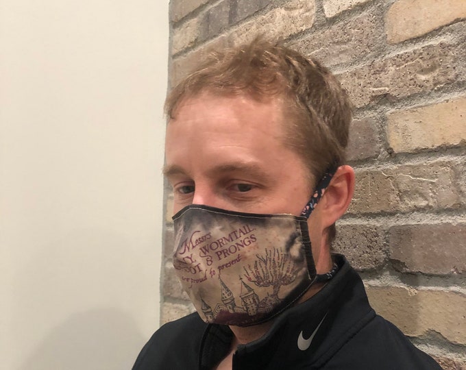 Harry Potters Marauders Map Heat Activated Face Mask - Etsy