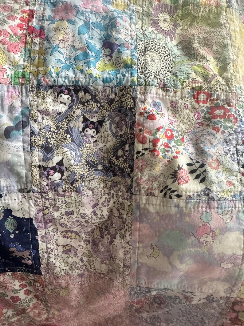 Hello Kitty and Sanrio Character Baby Quilt - Etsy