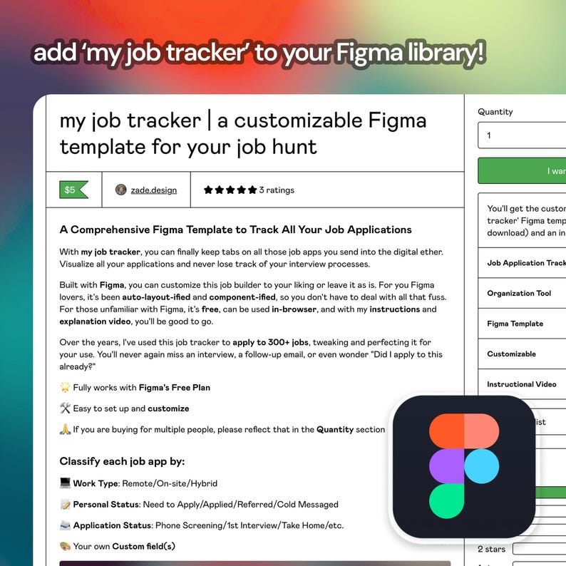 My Job Tracker | a Customizable Figma Template for Your Job Hunt | Job ...