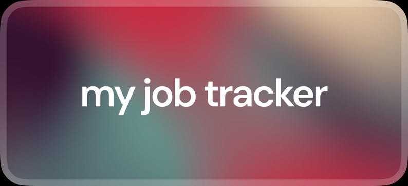 My Job Tracker | a Customizable Figma Template for Your Job Hunt | Job ...