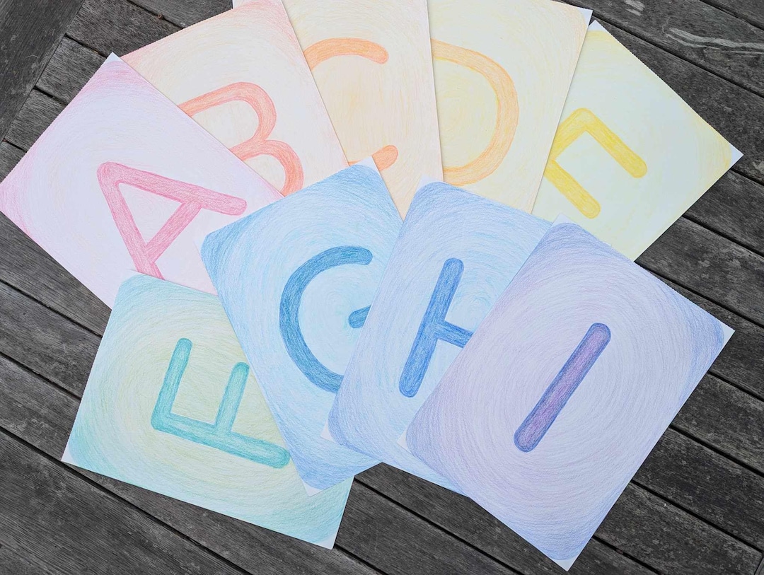Printable Waldorf Alphabet A4 - Etsy
