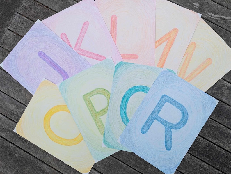 Printable Waldorf Alphabet A4 - Etsy