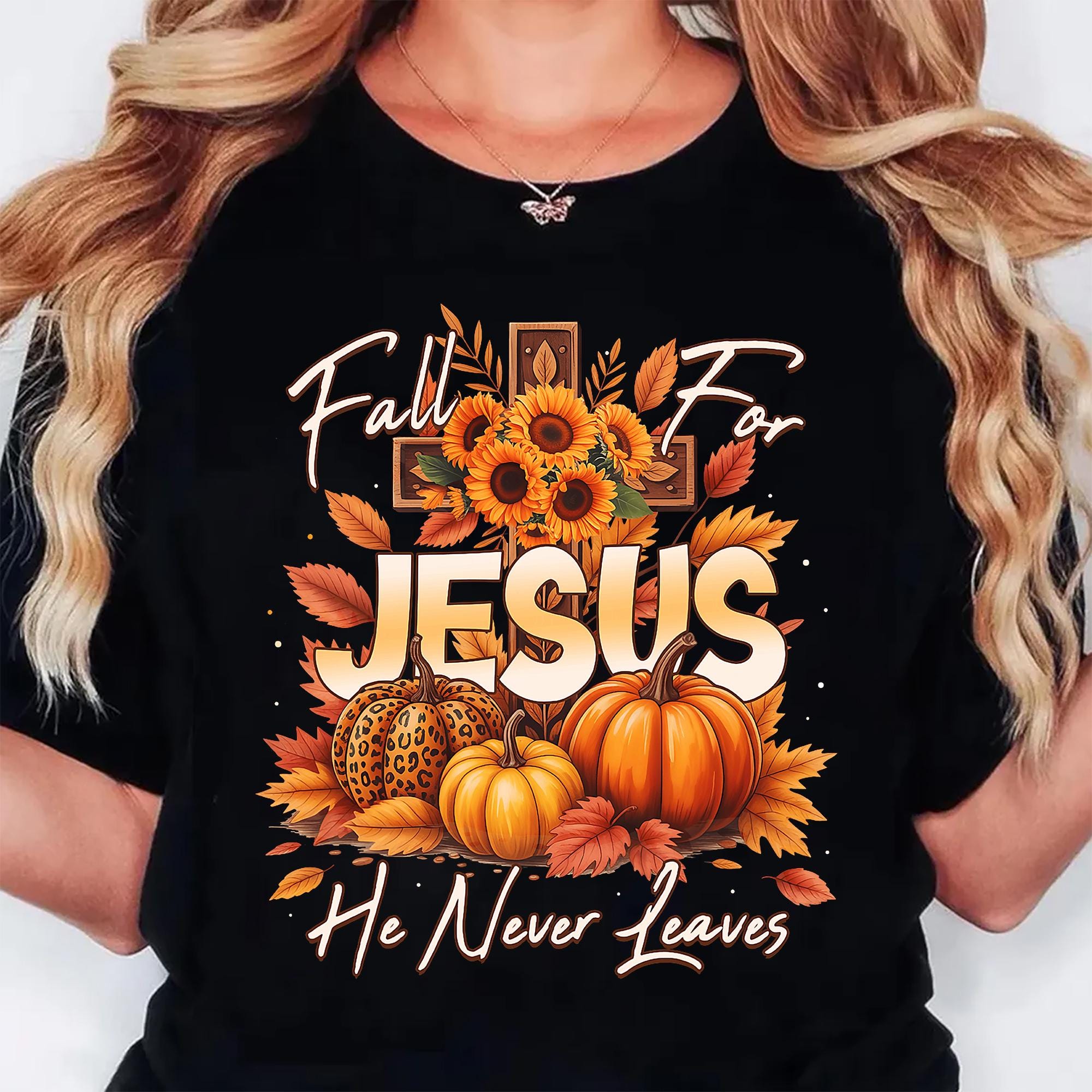Fall Christian Cross Png, Floral Fall Pumpkin Png, Bible Verse Png ...