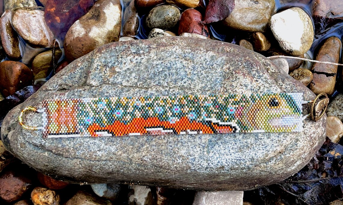 Miyuki Delica Brook Trout Pattern Bracelet, Made to Order Please Read ...