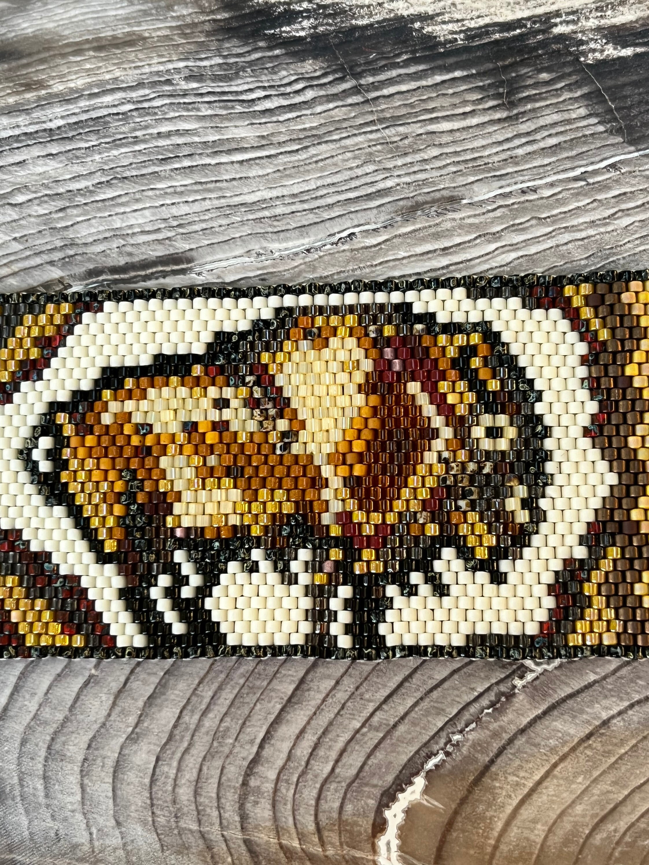 Lasting Impressions Altamira Bison Beaded Bracelet 7 Made to - Etsy