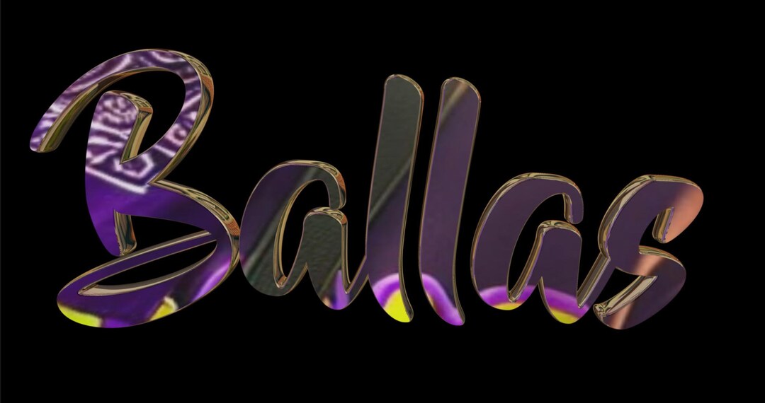 Ballas Logo Chrome 3D Animation for Twitch GTA5 RP & Role Play. - Etsy