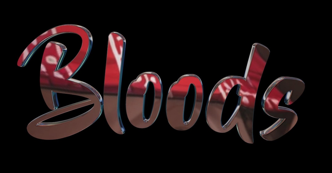 Bloods Logo Chrome 3D Animation for Twitch GTA5 RP & Role Play. - Etsy UK