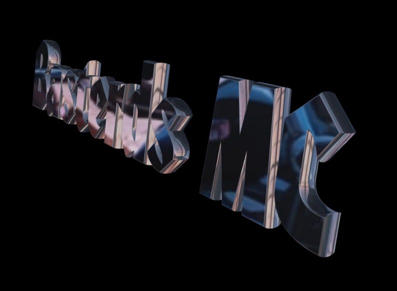 Basterds MC Logo Chrome 3D Animation for Twitch GTA5 RP & Role Play. - Etsy